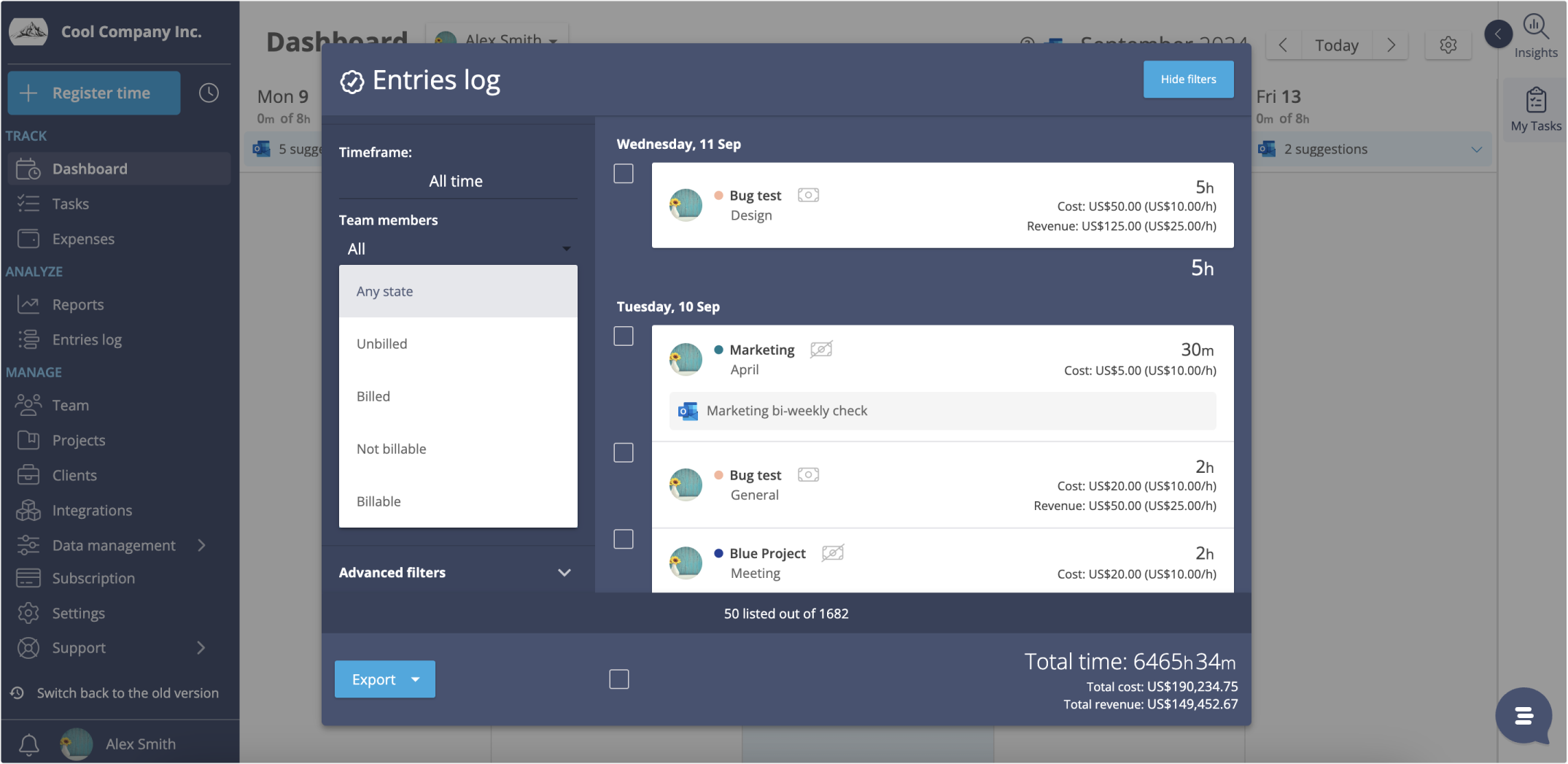 How to bill a Time&Material project (bill by the hour)